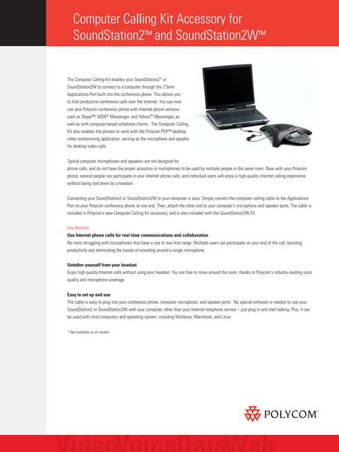 Polycom soundpoint pro data sheet | PDF