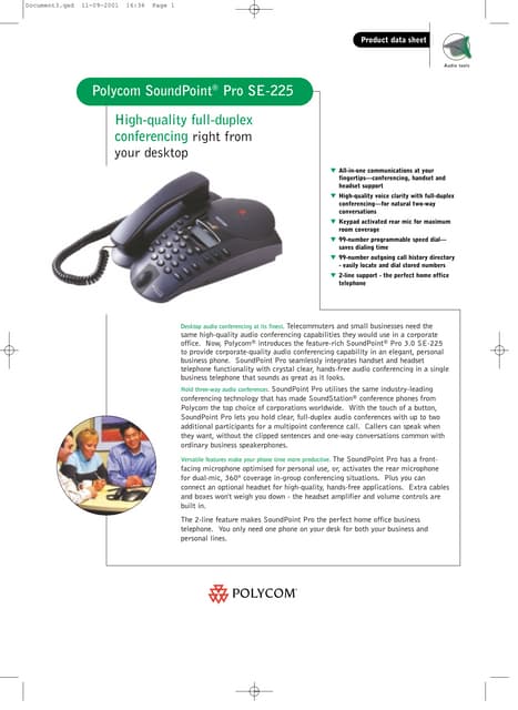 Polycom soundstation data sheet | PDF