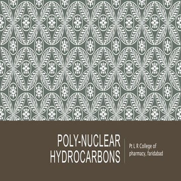 Polycyclic aromatic hydrocarbons | PPTX
