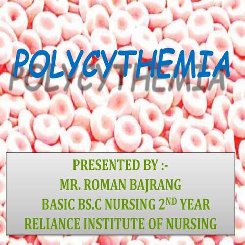Polycythemia slide | PPTX