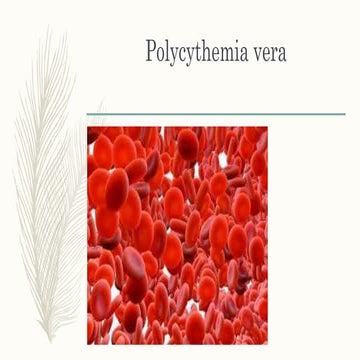 Polycythemia vera | PPTX | Blood Disorders | Diseases and Conditions