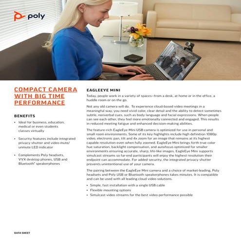 PUS-U510 USB Camera for Conferencing & Collaboration | PDF