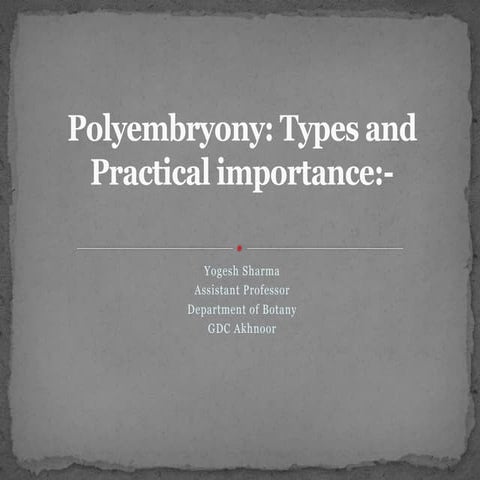 Polyembryony- its Types and Practical importance.pptx