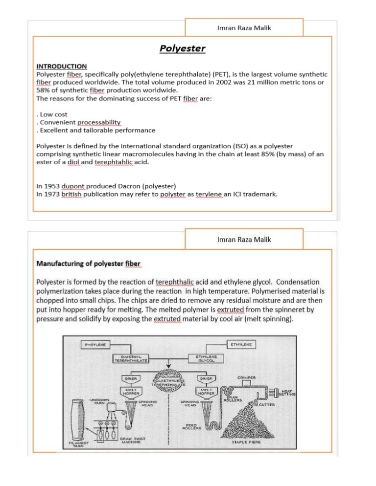 Polyester for students