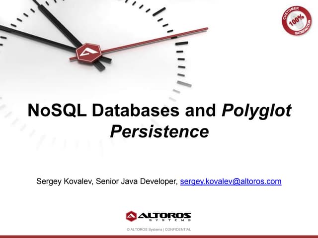 Nosql Databases And Polyglot Persistence Ppt