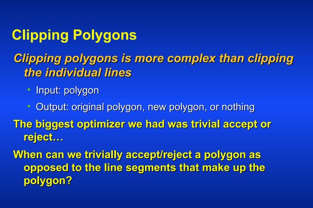 Polygon Clipping Ppt 3 D Graphics Computer Software And Applications