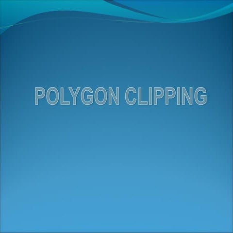 Polygon Clipping Ppt 3 D Graphics Computer Software And Applications