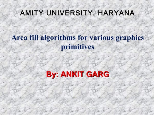 Polygon filling algorithm Polygon filling algorithm