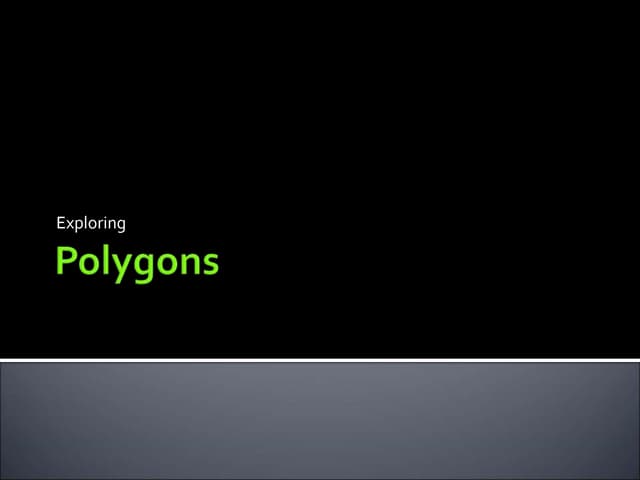 Polygons presentation | PPT