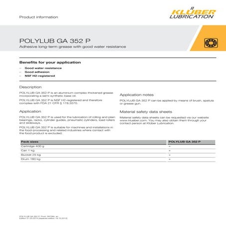 Polylub ga-352-p Mr Tùng - 0987 988 407 | www.khodaumo.com