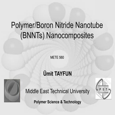 Polymer/Boron Nitride Nanotube (BNNTs) Nanocomposites | PPT