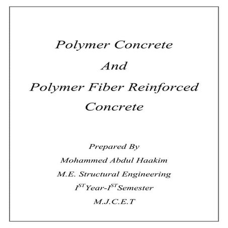 Polymer concrete | PDF