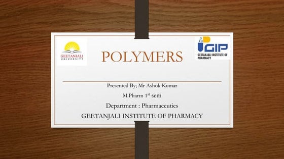 POLYMERS | PPTX