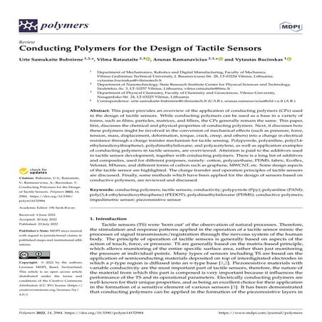 conducting polymers for the design of sensors | PDF