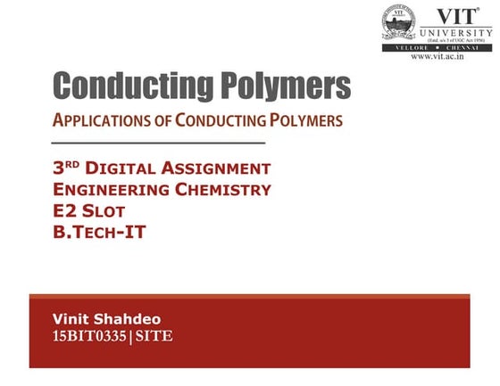 CONDUCTING POLYMERS | PPT