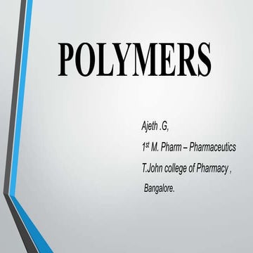 Polymers | PPTX
