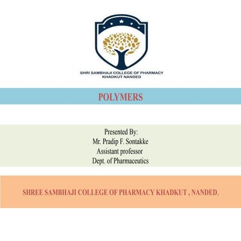 Polymer application of polymer and classification of polymer | PPTX