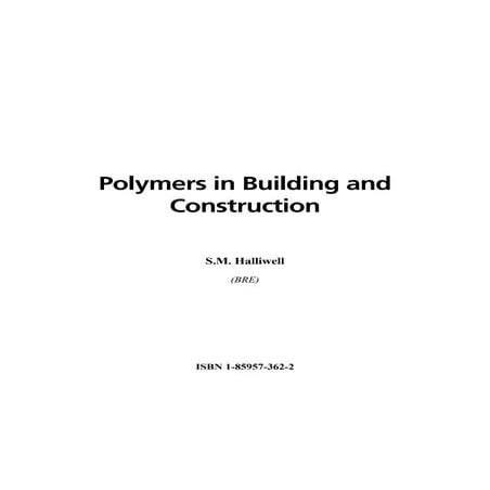 Polymers in building and construction | PDF