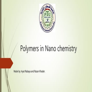 Polymers in Nano chemistry.pptx