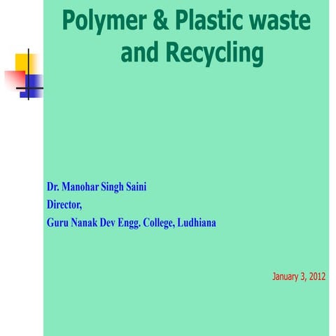 Say no to plastics | PPTX