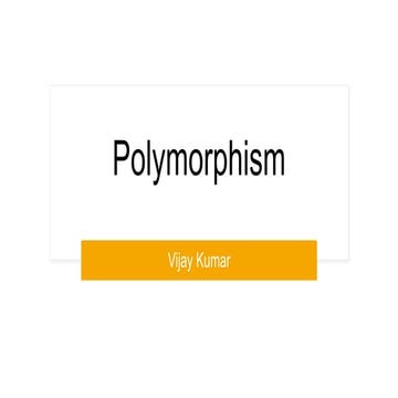 Advance Java Polymorphism Oops Con Pptx 