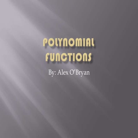 Polynomial | PPTX