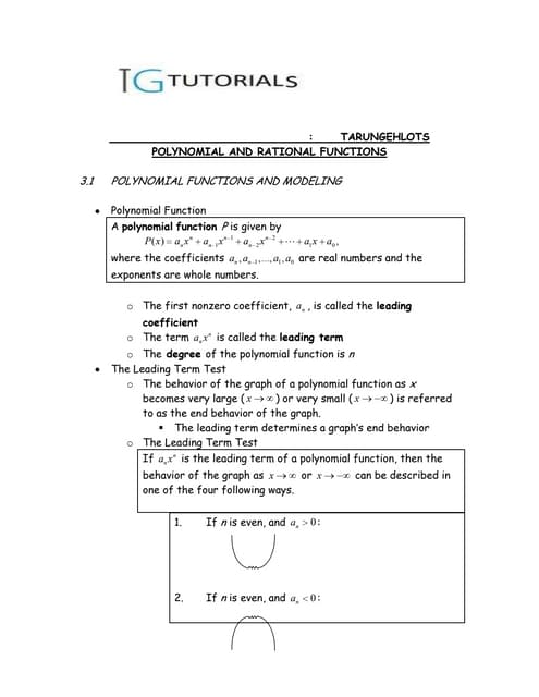 Intro to Polynomials | PPT