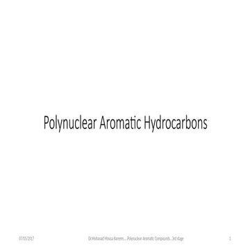 Polynuclear Aromatic Hydrcarbons ppt.pptx