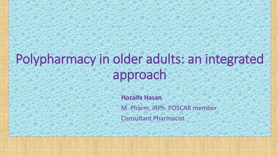 Polypharmacy | PPT
