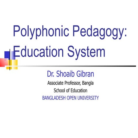 Polyphonic pedagogy | PPT