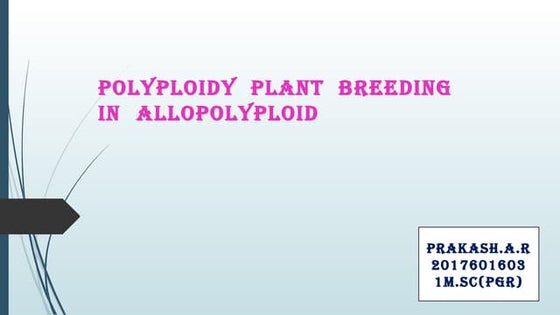Euploidy and aneuploidy | PDF