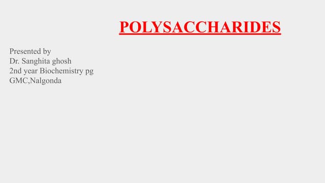 Heteropolysaccharide | PPTX