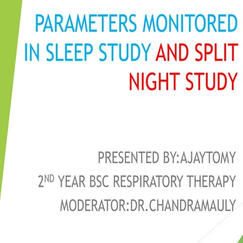 Polysomnography (sleep study) | PPTX
