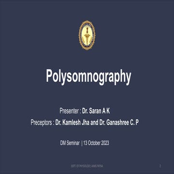Polysomnography | PDF