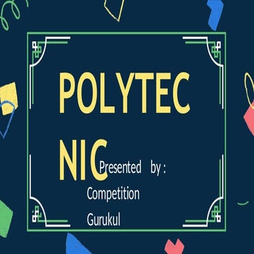 Best Coaching Class for Polytecnic Exam in uttam nagar | PPT