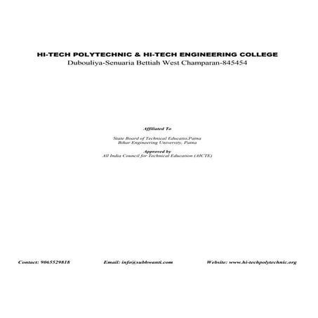 polytechnic college in bihar hi-tech polytechnic college.pdf
