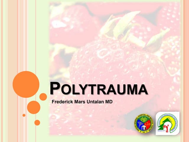 General management of trauma | PPTX