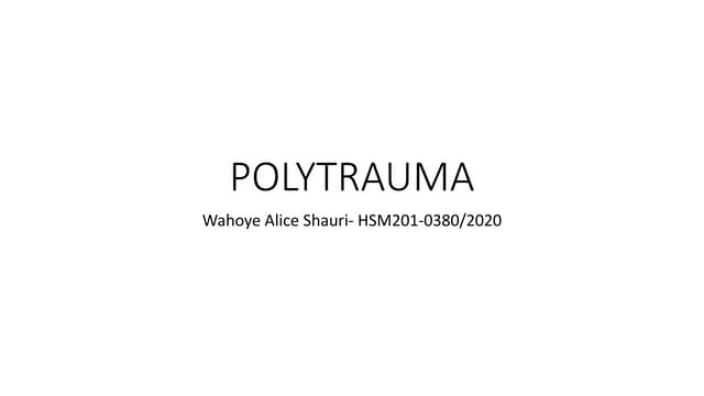 Trauma | PPTX