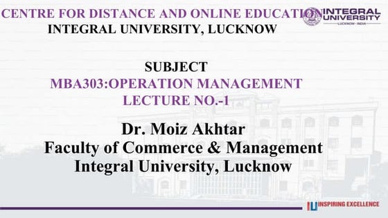 Unit-1 Operations management notes - MBA | PDF | Business Operations ...