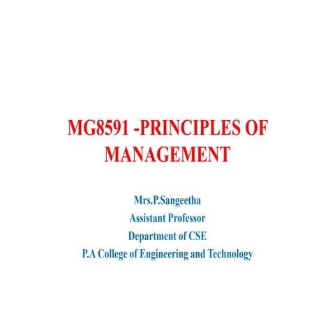 GE3751_Unit1-Part1.pptx principles of management unit 1 | PPTX