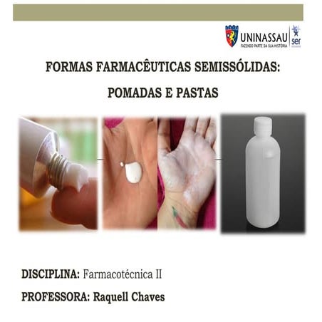 Fomas farmacêuticas sólidas pomadas. pdf | PDF