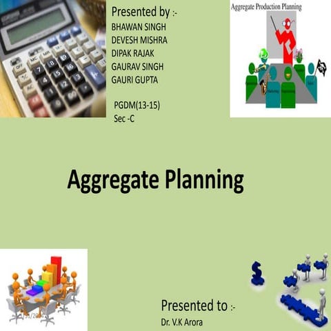 Pom agg plan | PPTX