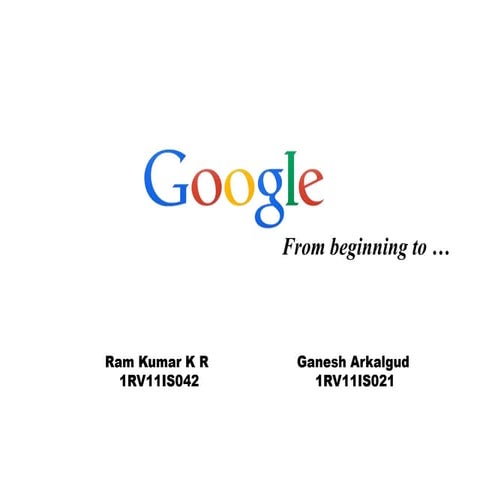 Google and it's management Strategies | PPT