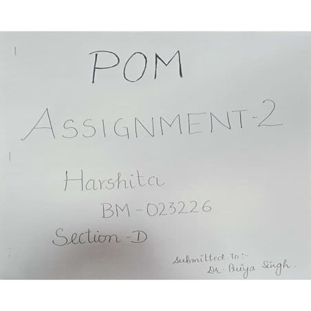 POM Assignment 2jkfsfkjsfkjdfaghskgje.kjgds; | PDF
