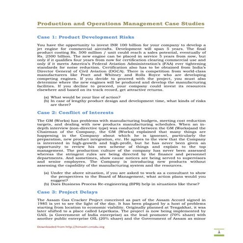 Pom case studies | PDF