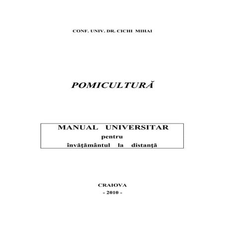 Pomicultura i si ii inmultirea prin seminte butasi marcote | PDF