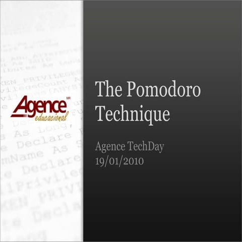 Pomodoro Technique | PPT