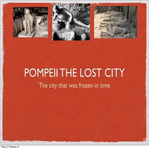 Pompeii the lost city | PDF