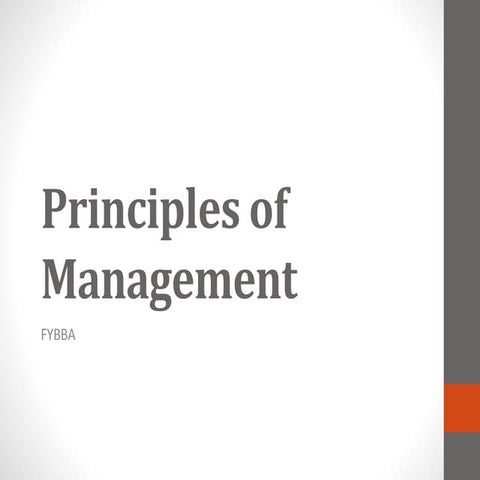Principles of Management | PPT