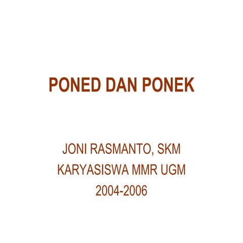 Poned dan ponek | PPT